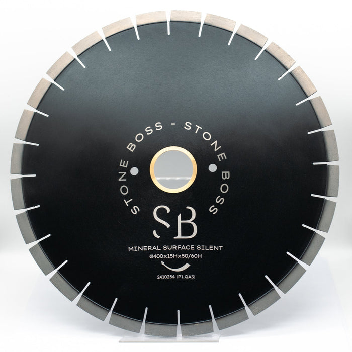 Mineral Surface Silent Bridge Saw Blade - 400mm - With 2 x 10.5mm Loca
